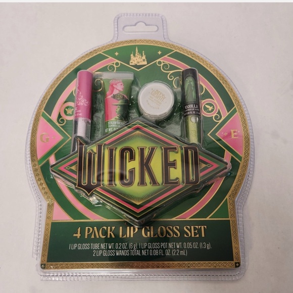 Wicked | Holiday | New Wicked 4 Pack Lip Gloss Makeup Gift Set Glinda ...